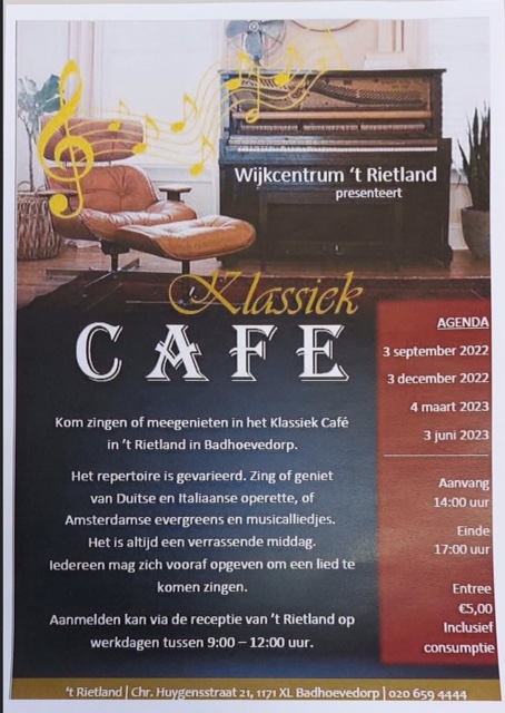 Klassiek Café - Hallo Badhoevedorp